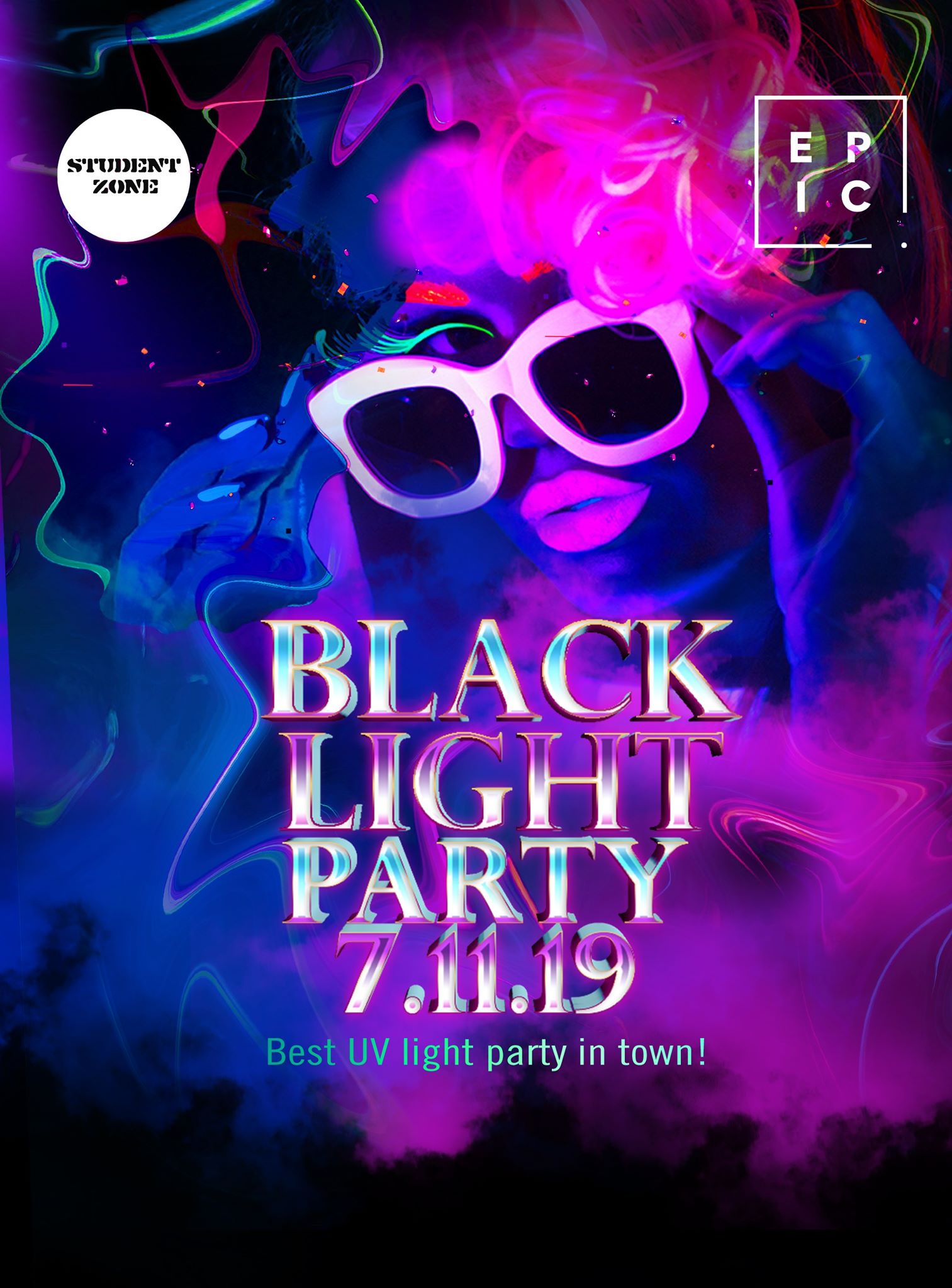 Black Light Party :: iStudentZone.cz